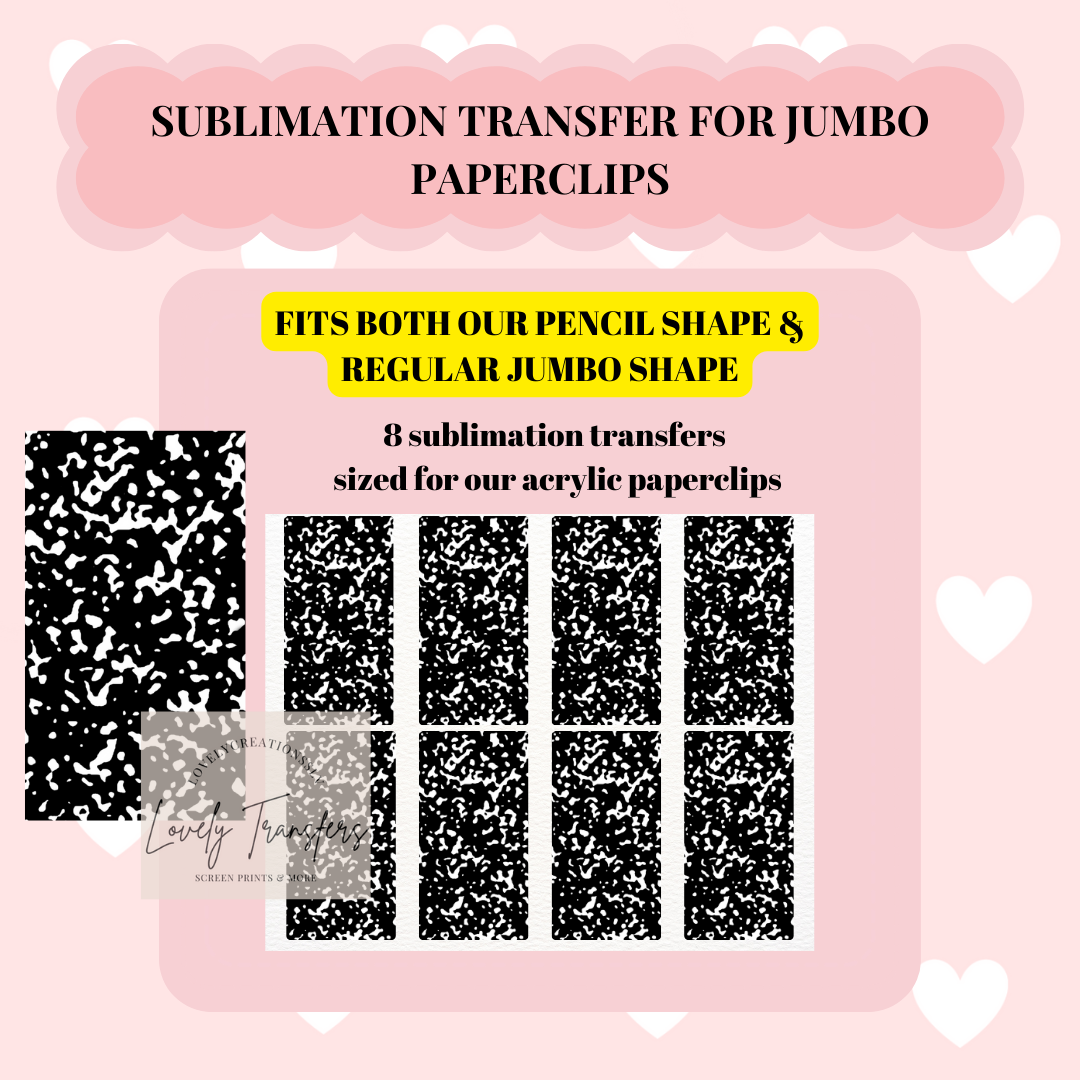 Rectangle Composition Sublimation Transfer – Lovely Transfers
