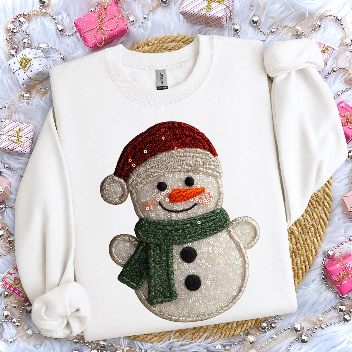 Sequins Snowman – Lovely Transfers