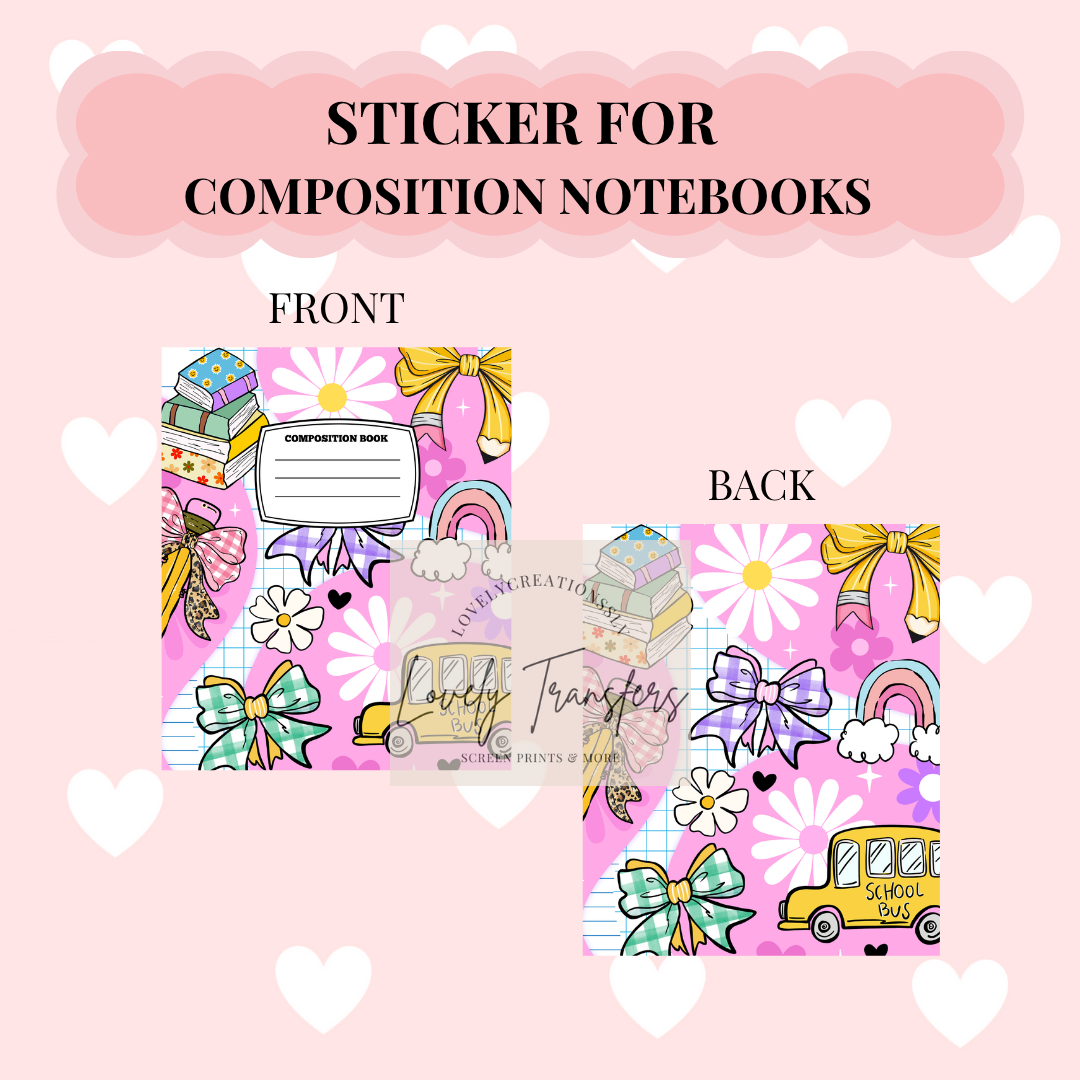 C25 - STICKER for Notebook – Lovely Transfers